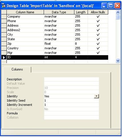 Importing data into SalesLogix using SQL DTS – Part 3 | Customer FX